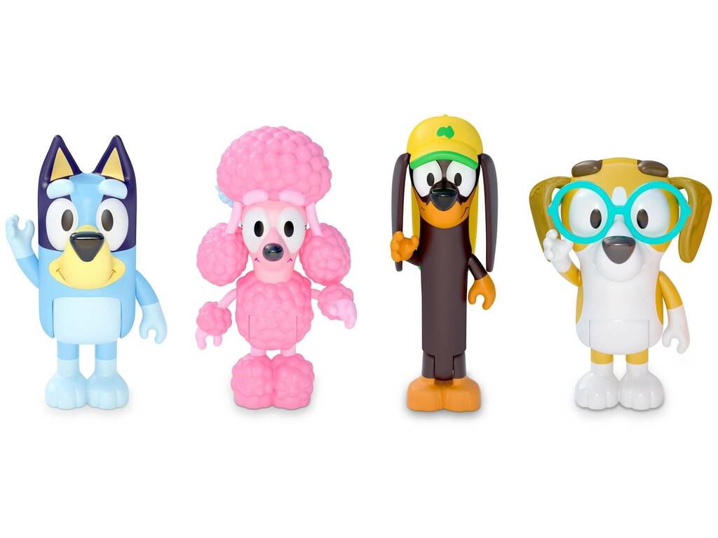 Bluey Pack 4 Figuras Famosa BLY01000 | Juguetilandia